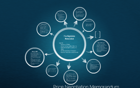 Price Negotiation Memorandum by Annabel Berman