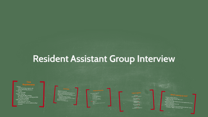 Resident Assistant Group Interview by Treva Smith on Prezi