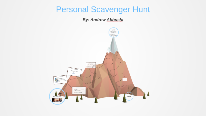 Personal Scavenger Hunt by Andrew A. on Prezi