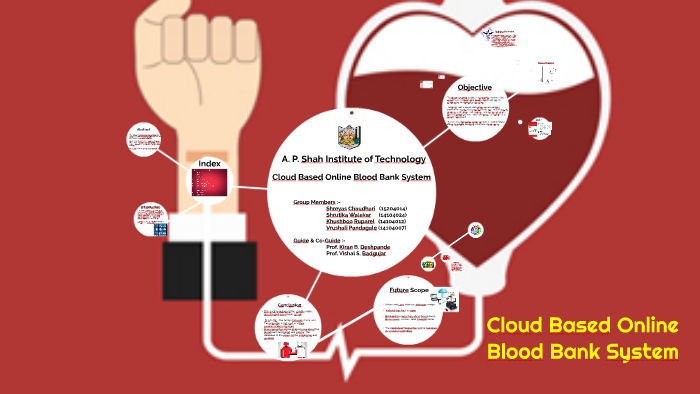 Topic:- Cloud Based Online Blood Bank System by Shreyas Chaudhari on Prezi