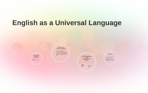 English as a Universal Language by Vivian Chen on Prezi