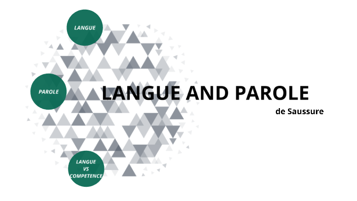 langue and parole by Francisco Lozano on Prezi