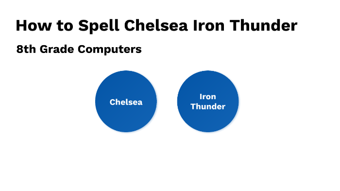 How to Spell Chelsea Iron Thunder by Chelsea Iron Thunder on Prezi