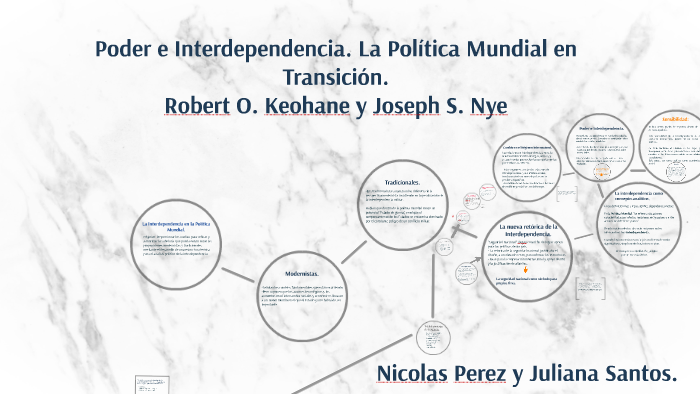 Poder e Interdependencia. La Política Mundial en Transición by Juliana ...