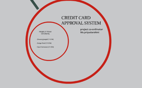 CREDIT CARD APPROVAL SYSTEM by Dheeraj Jangid on Prezi