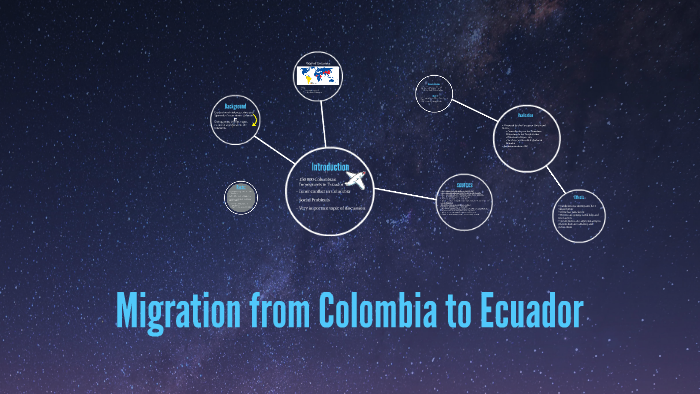 Migration from Colombia to Ecuador by Joshua Carrion