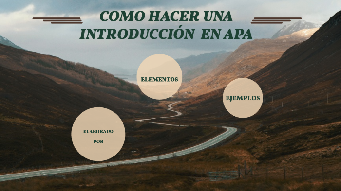 COMO HACER UNA INTRODUCCIÓN EN APA by Alejandra González on Prezi