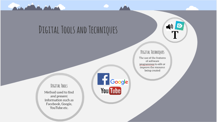 Difference between digital tools and techniques by Alice Foster on Prezi