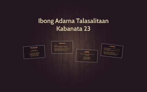 Ibong Adarna Talasalitaan Kabanata 23 by Justine Cago on Prezi