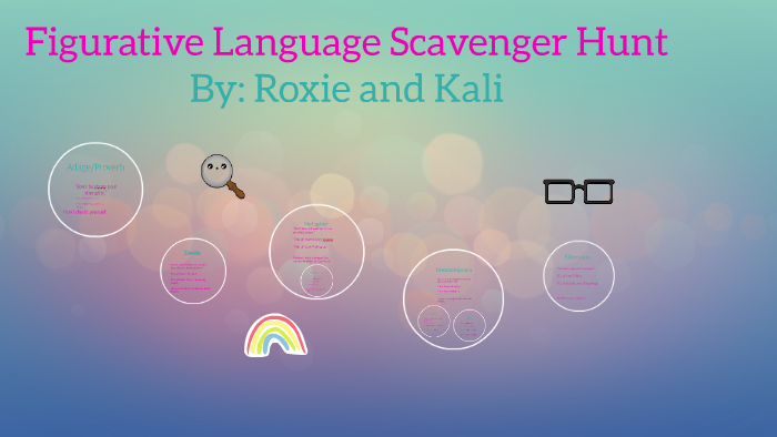 Figurative Language Scavenger Hunt by Roxie Ray on Prezi
