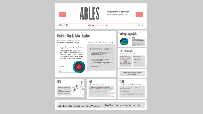 ABLES Abilities Based Learning by Warren Tofts on Prezi