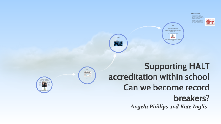 Supporting HALT accreditation within school - can we become record ...