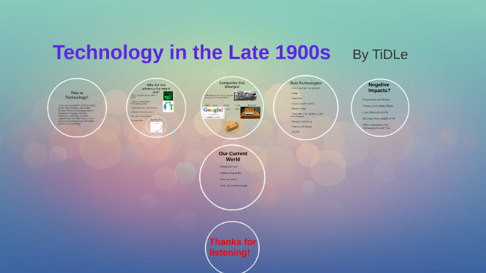 Technology in the Late 1900s by Tim Yeo on Prezi