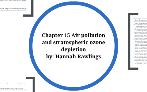 Chapter 15 Air pollution and stratospheric ozone depletion by Hannah ...