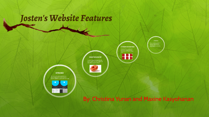 Josten's Website Features by Christina Yunan on Prezi