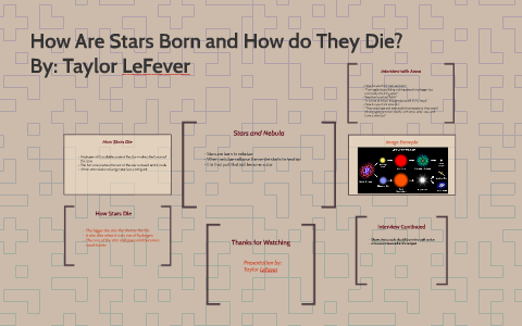 How Are Stars Born and How do They Die? by Taylor LeFever on Prezi