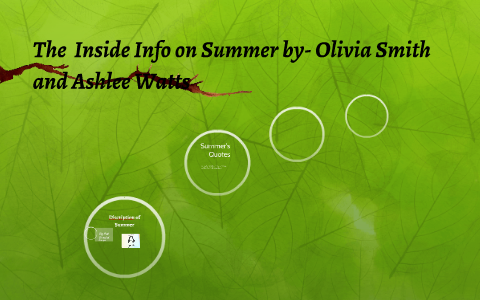 The Inside Info on Summer by ashlee watts on Prezi