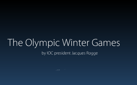 Olympic winter games ceremony speech by Colten Robinson on Prezi