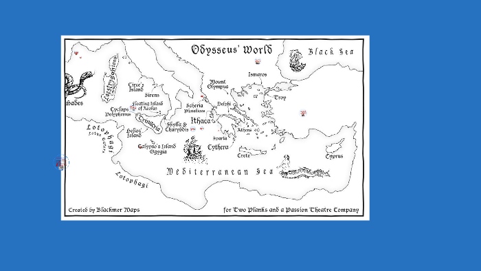 The Odyssey Graphic Organizer Map by Jay Asawla on Prezi