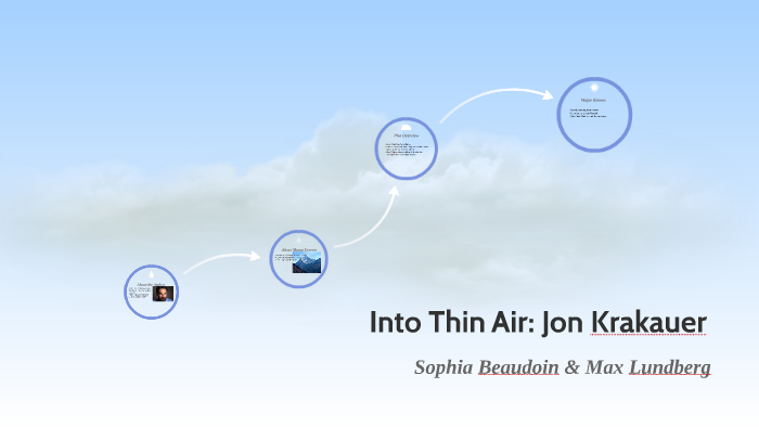 Into Thin Air: Jon Krakauer by Sophia Beaudoin on Prezi