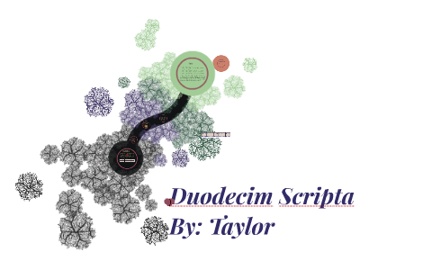 Duodecim Scripta by Taylor Wyatt on Prezi