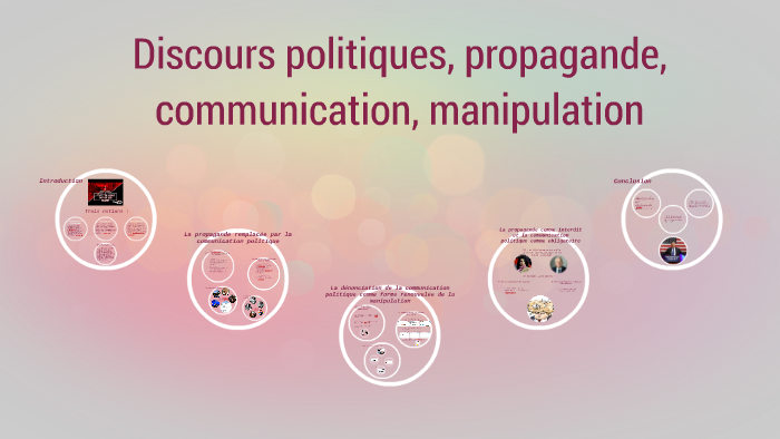 Discours politiques, propagande, communication, manipulation by Lénaïc ...