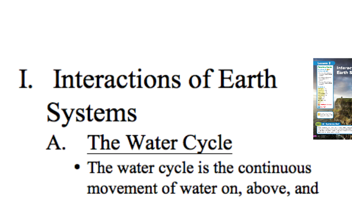 Chapter 3 Lesson 2: Interactions of Earth Systems by Sean Killen on Prezi