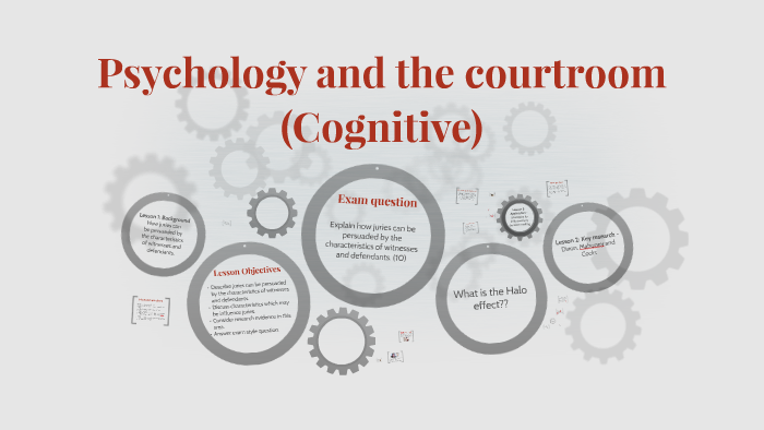 Lesson 4: Psychology and the courtroom (Cognitive) by amie smith on Prezi
