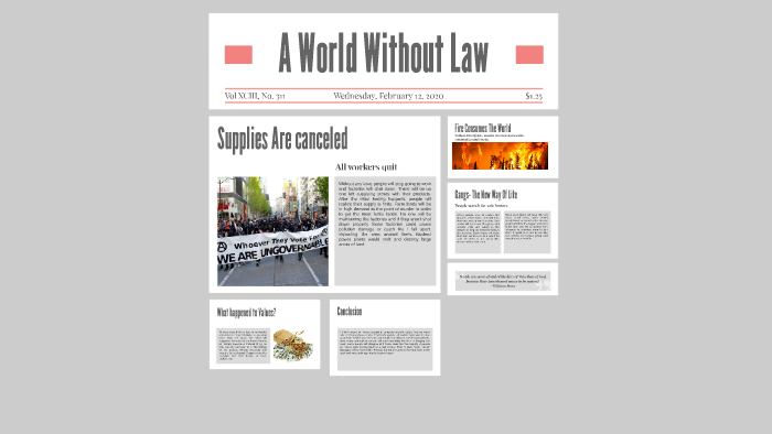A World Without Law by Alyssa golemba on Prezi
