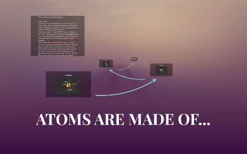 ATOMS ARE MADE OF... by anthony cervera on Prezi