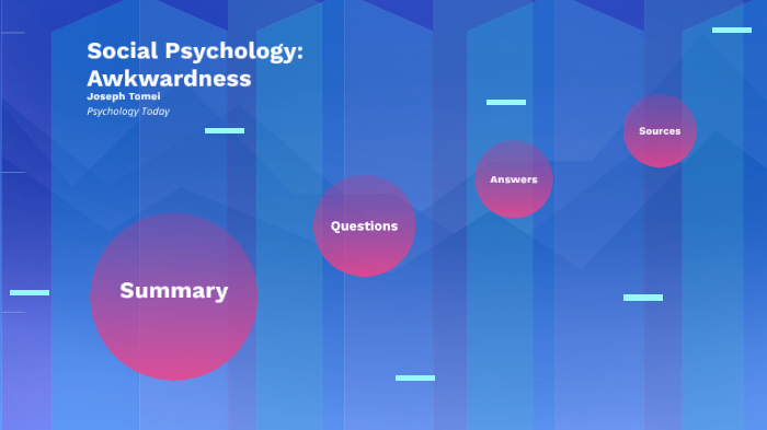 Social Psychology study: Embrace Awkwardness by Joseph Tomei on Prezi