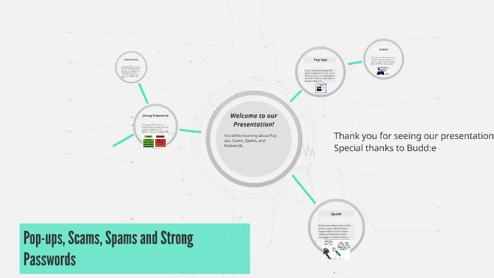 Pop-ups, Scams, Spams and Strong Passwords by Nancy Brown1 on Prezi
