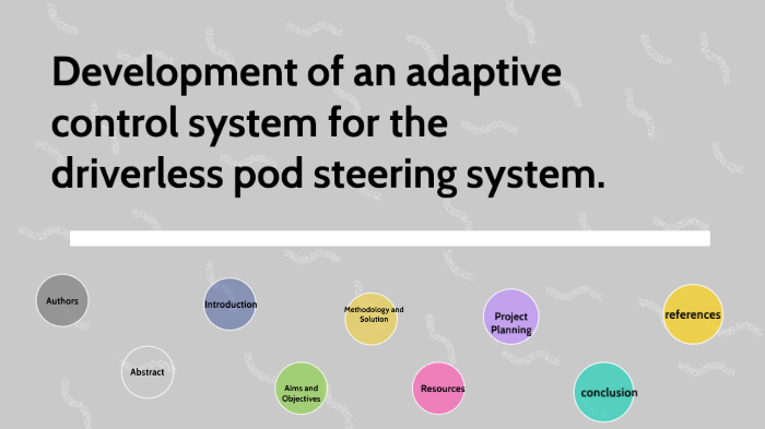 Development of an adaptive control system for the driverless pod ...