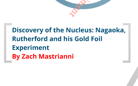 Nagaoka Model Of The Atom