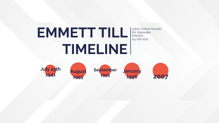 Emmett Till Timeline by Julian Grittani on Prezi