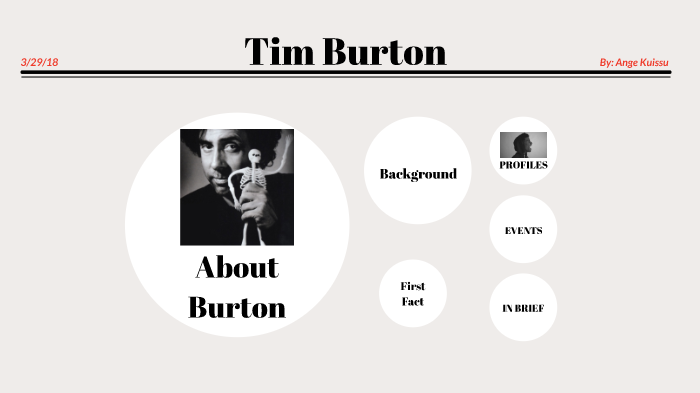 Facts about Tim Burton by on Prezi