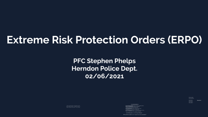 Extreme Risk Protection Orders by Stephen Phelps on Prezi