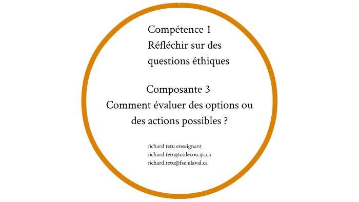 Composante 3 Comment évaluer des options ou des actions possibles ? by ...