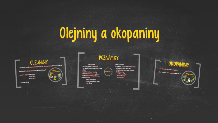 Olejniny a okopaniny by Ivana Šišková on Prezi