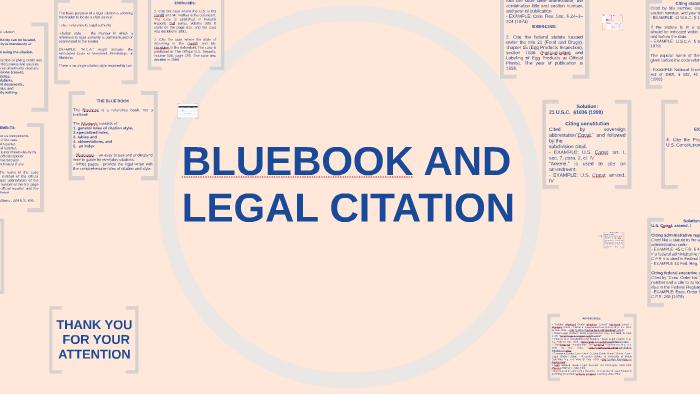 Bluebook and Legal Citation by Belma Sakić on Prezi