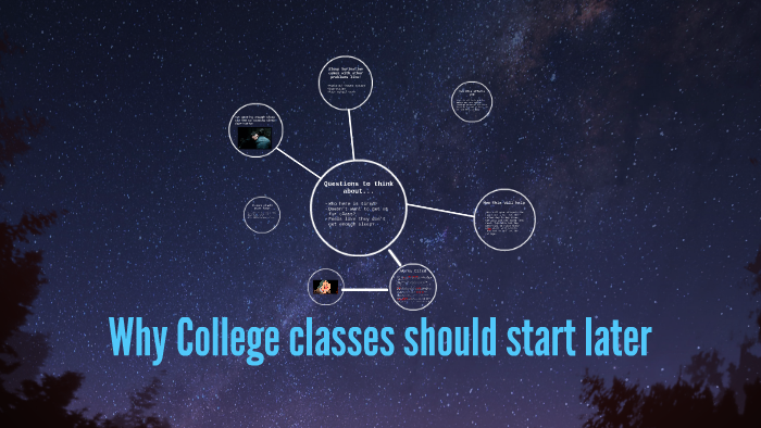 Why College classes should start later by Emily Drumm on Prezi
