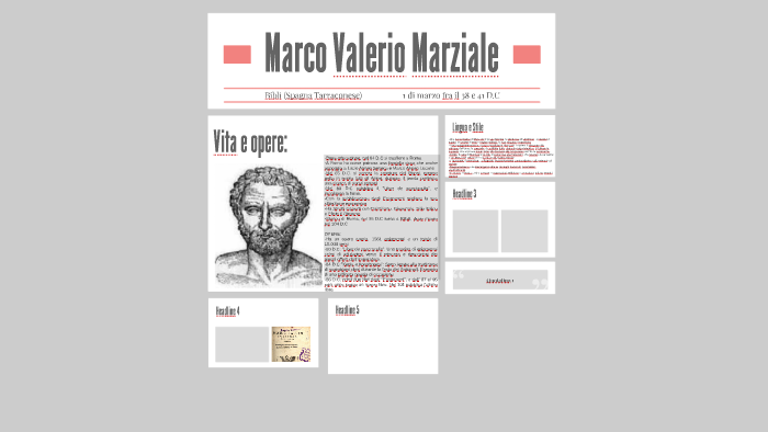 Marco Valerio Marziale by Juan Lemos on Prezi