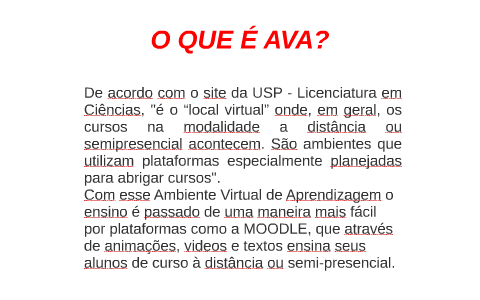 O QUE É AVA? by Thúlyo Melo on Prezi
