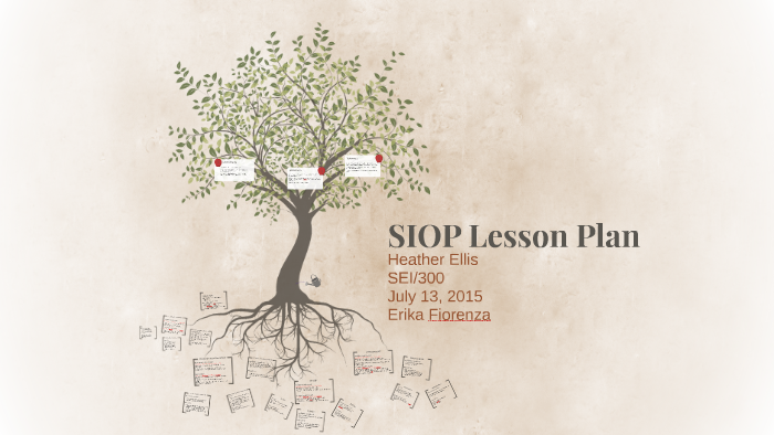 SIOP Lesson Plan by heather Ellis on Prezi