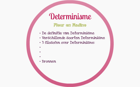 Determinisme by Fleur Groenevelt on Prezi