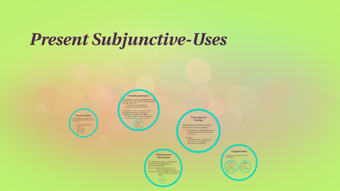 Present Subjunctive--Uses by Amy Filip on Prezi