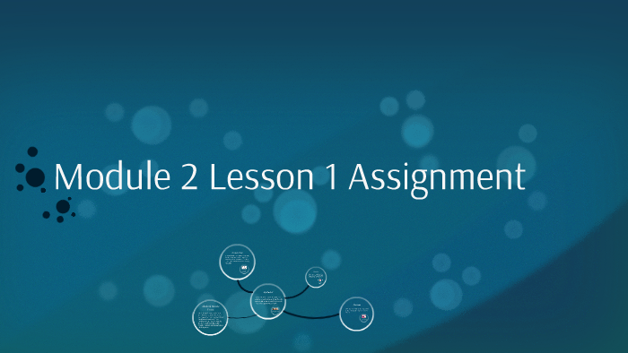 Module 2 Lesson 1 Assignment by Sam Kodikara