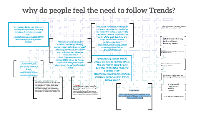 why do people feel the need to follow Trends? by Abdel Mahmoud on Prezi