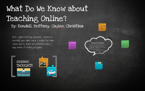 What Do We Know about Teaching Online? by kendall pluta on Prezi