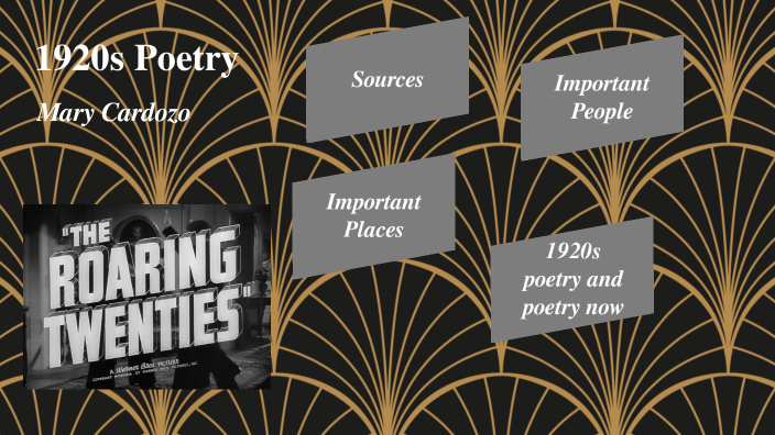1920s poetry by Mary Cardozo on Prezi